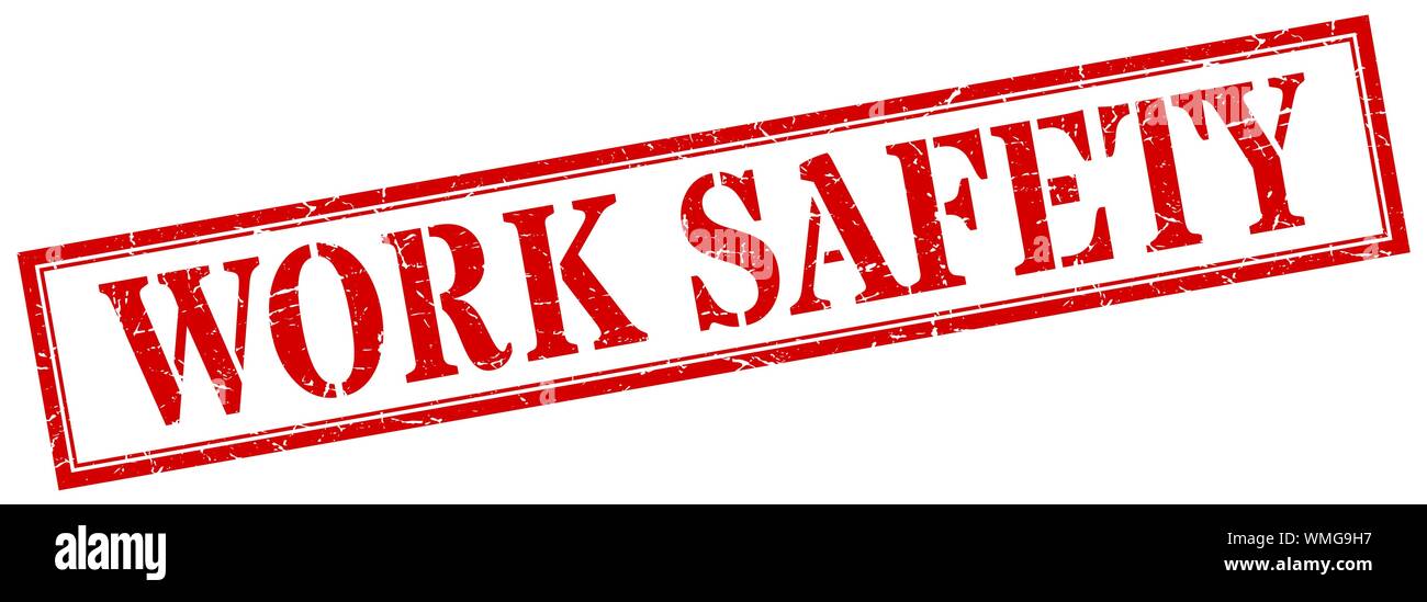 work safety stamp. work safety square grunge sign. work safety Stock ...