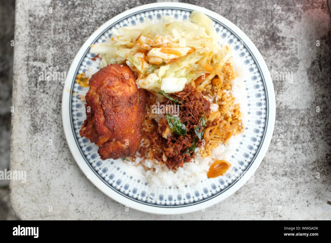 Nasi Campur aka Mix Rice Stock Photo - Alamy