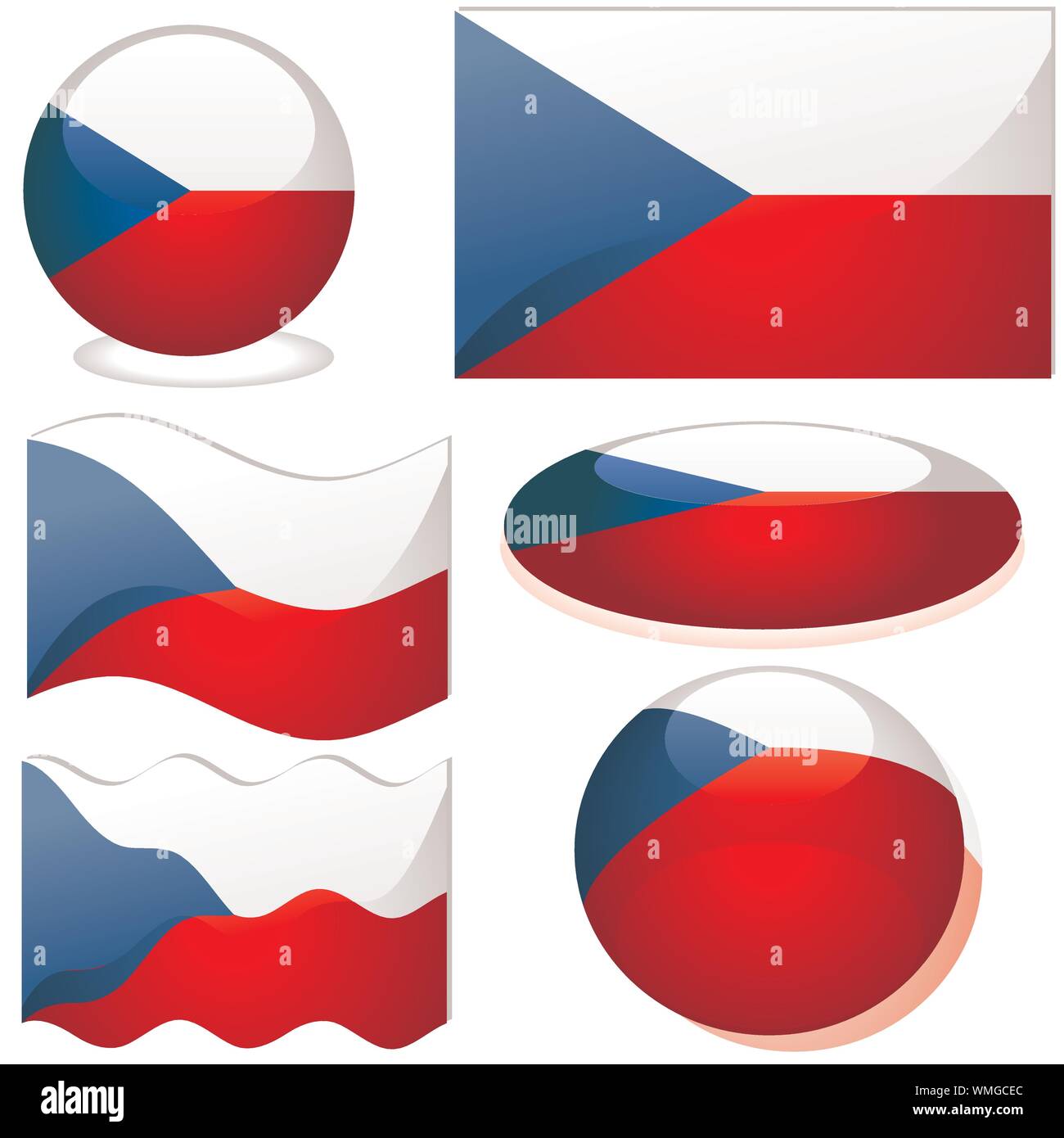 Flags Czech Republic Stock Vector Image & Art - Alamy