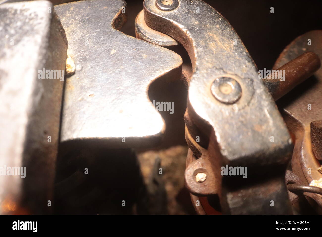 Mining Rail Car Detail Stock Photo - Alamy
