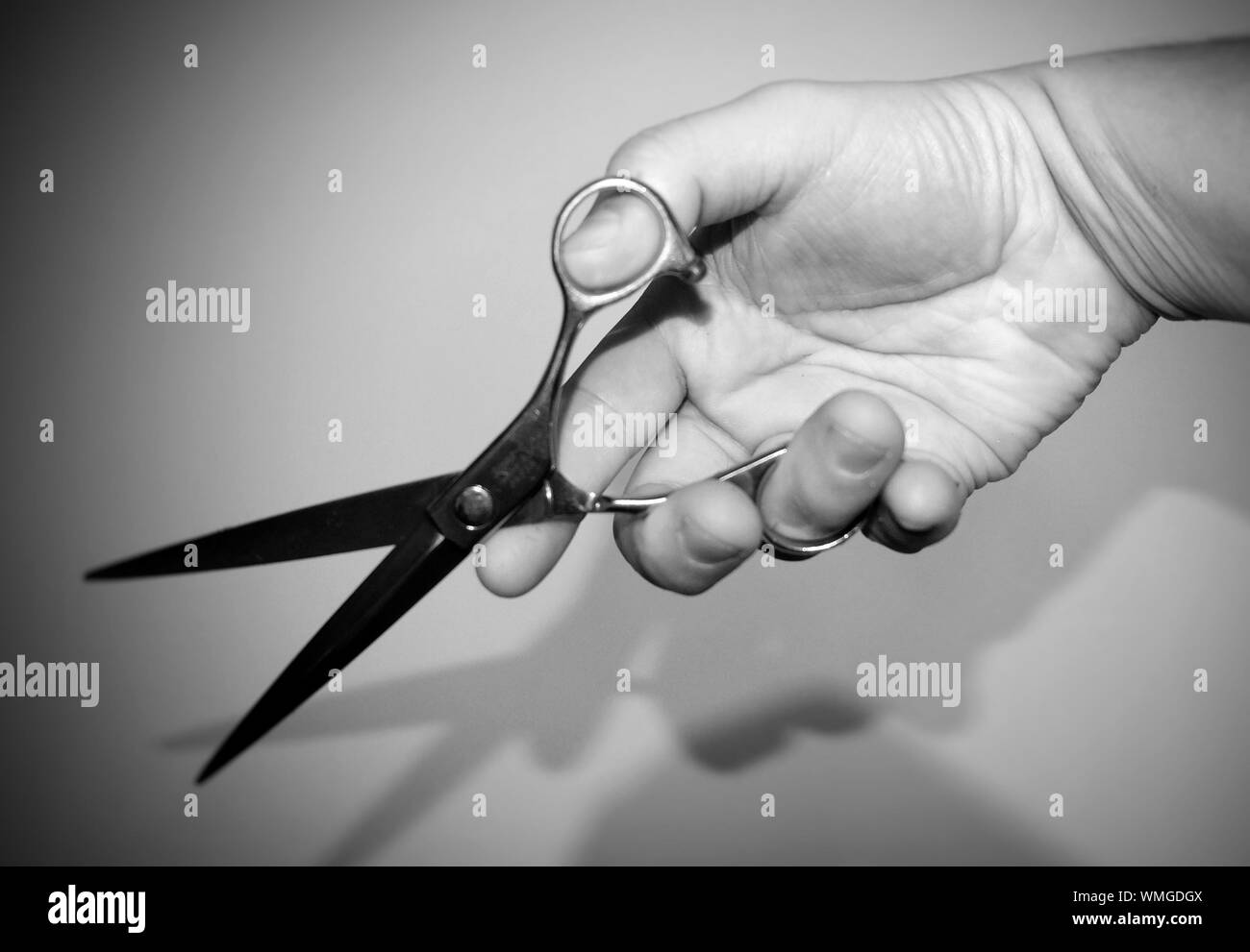 Showing scissors hi-res stock photography and images - Alamy