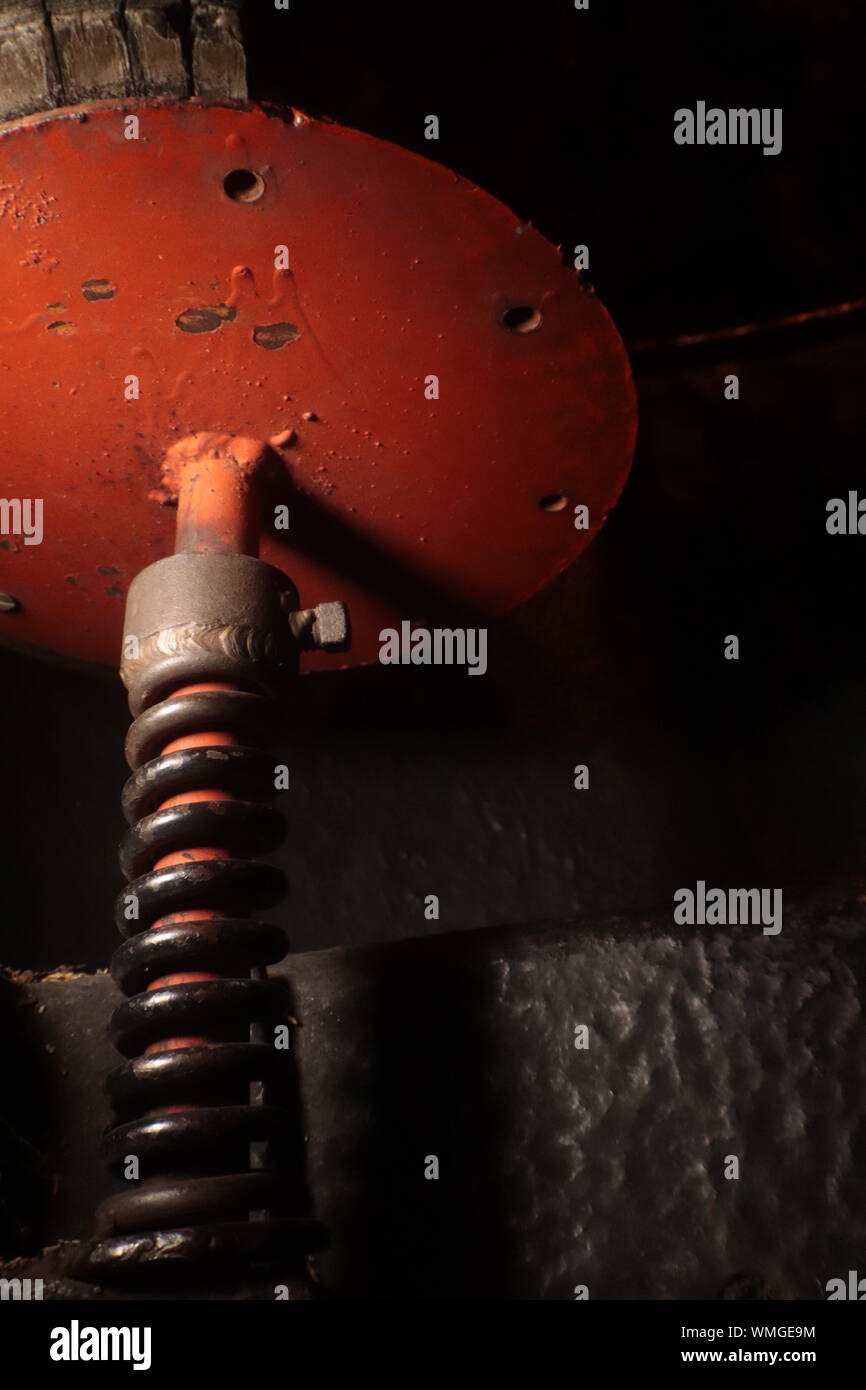 Mining Rail Car Detail Stock Photo - Alamy