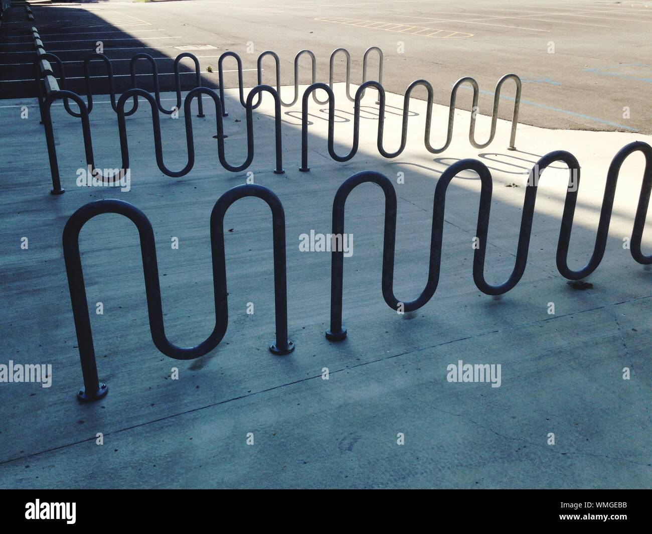 Empty bicycle parking hi-res stock photography and images - Alamy