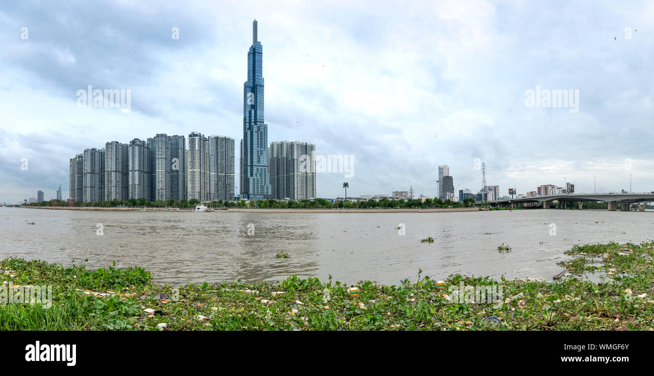 Ho Chi Minh City, Vietnam - 2 Septembre 2019: Rubbish pollution on the ...