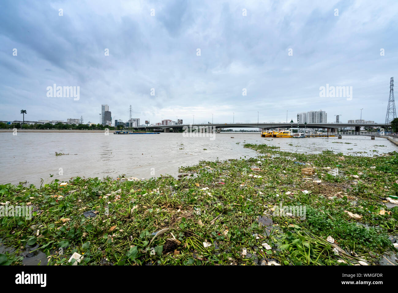 Ho Chi Minh City, Vietnam - 2 Septembre 2019: Rubbish pollution on the ...