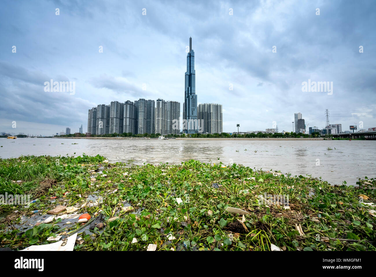 Ho Chi Minh City, Vietnam - 2 Septembre 2019: Rubbish pollution on the ...