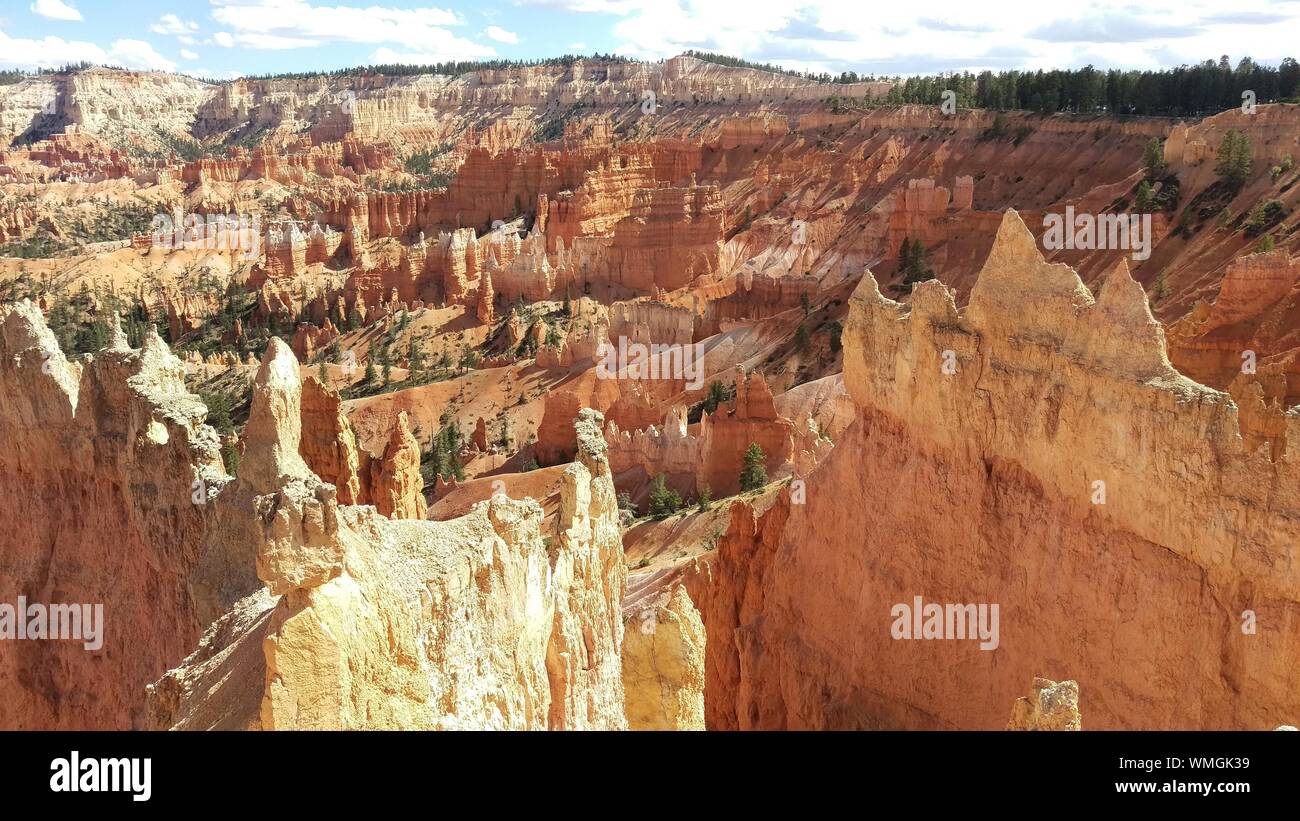 Aerial View Of Rock Formations Stock Photo - Alamy