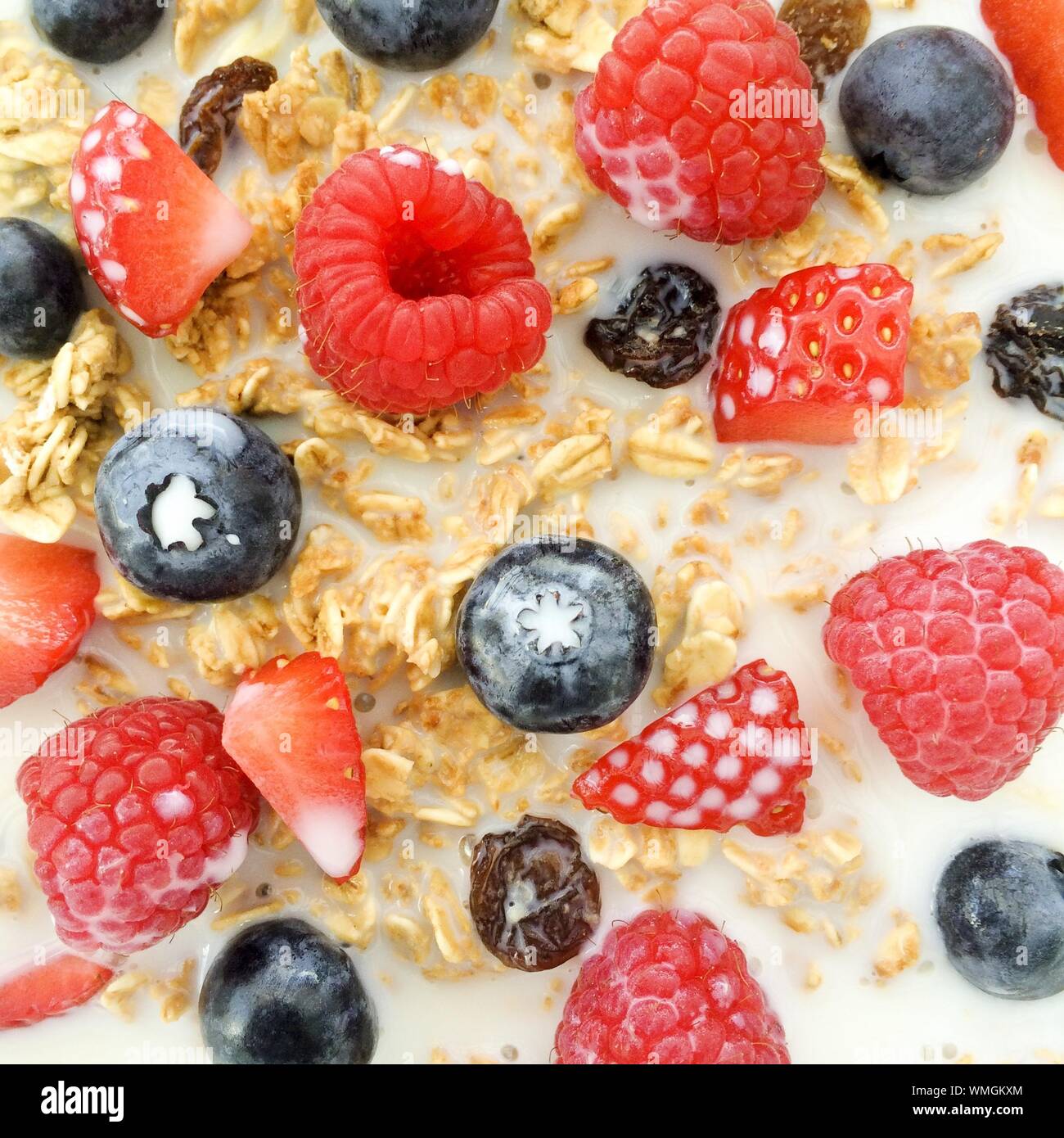 Berries with milk hi-res stock photography and images - Alamy