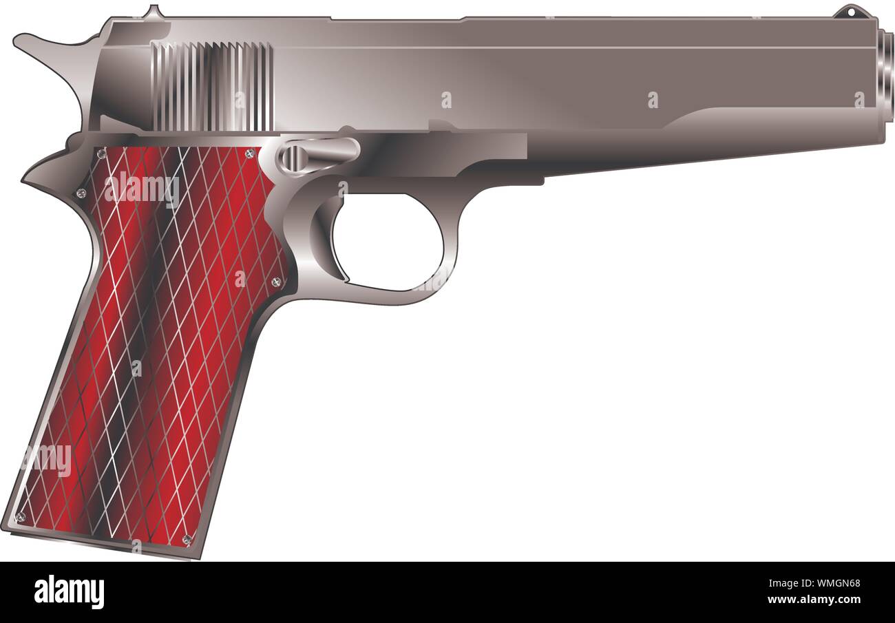 Small pistol Stock Vector Images - Alamy