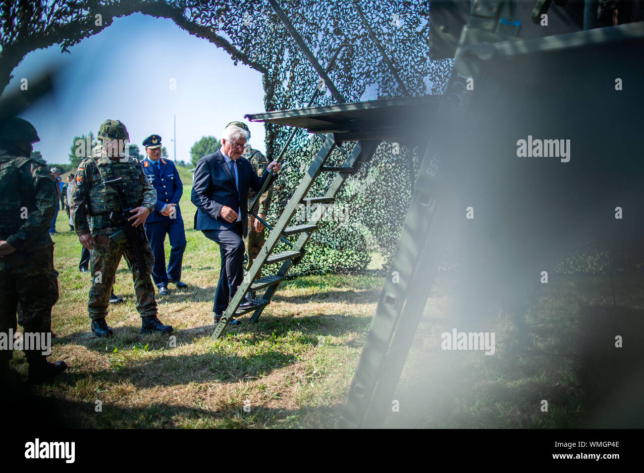 27 August 2019, Mecklenburg-Western Pomerania, Cammin: During his visit ...