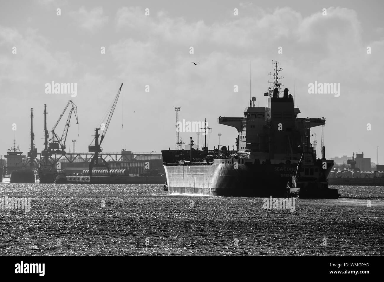 Commercial ship at sea hi-res stock photography and images - Alamy