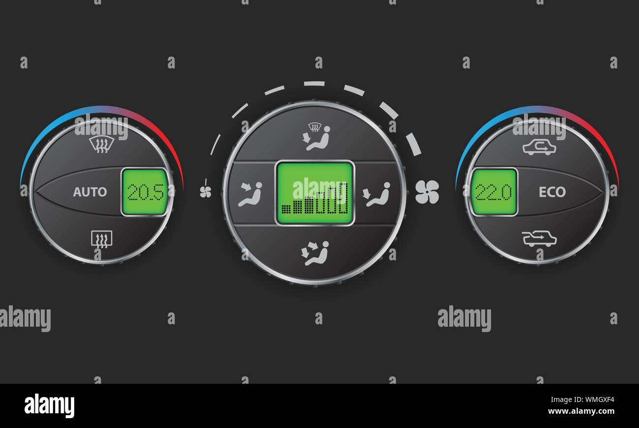 Digital air condition set Stock Vector Image & Art - Alamy