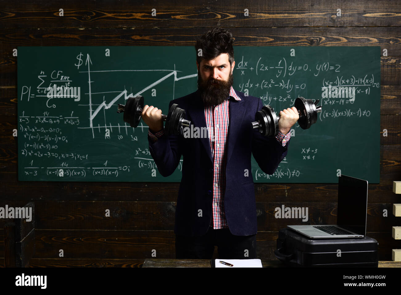 Boy giving talk to class hi-res stock photography and images - Alamy