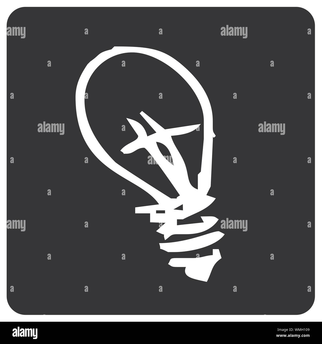 Icon of light bulb Stock Vector Image & Art - Alamy