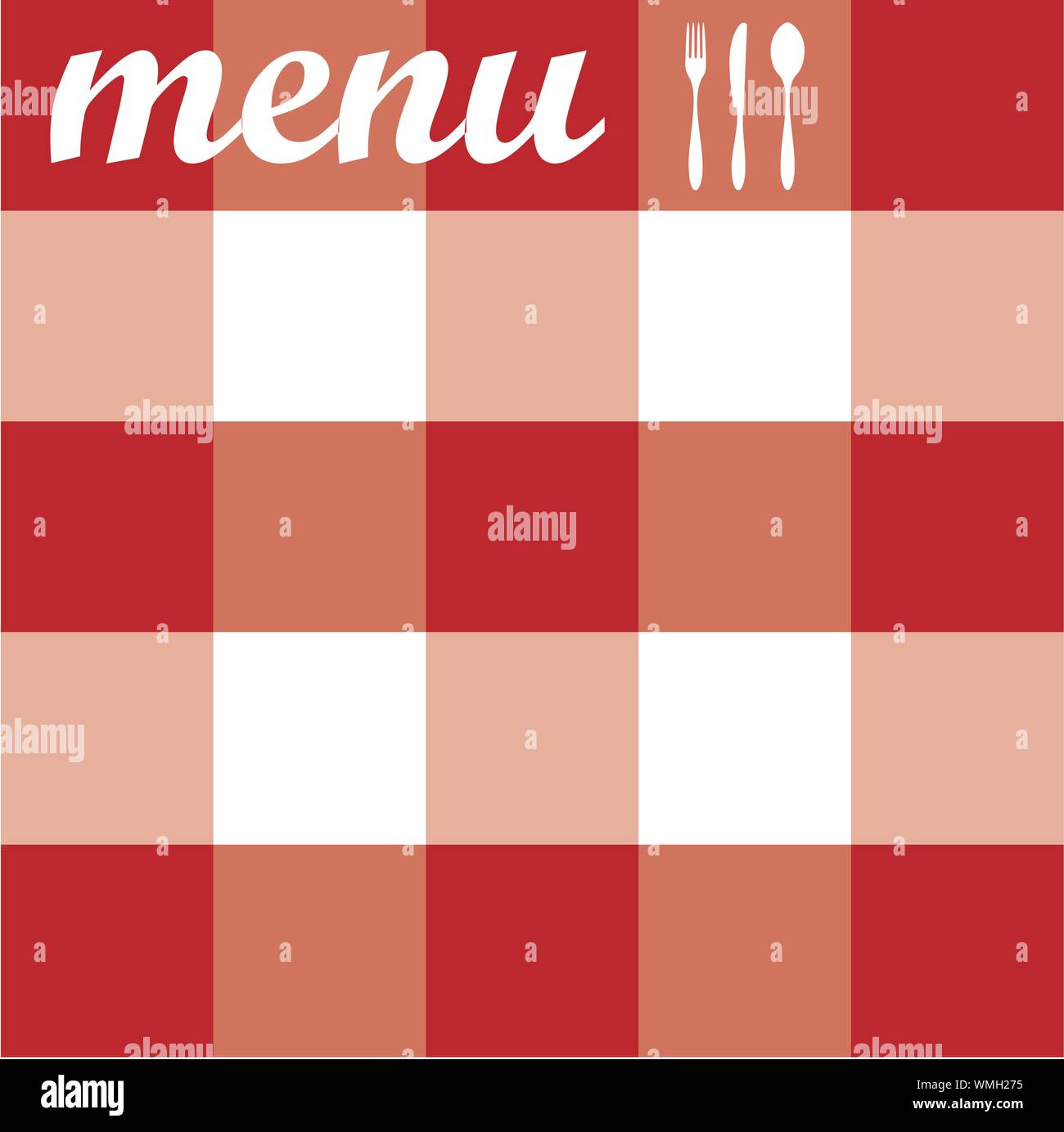 Red chequered tablecloth Stock Vector Images - Alamy