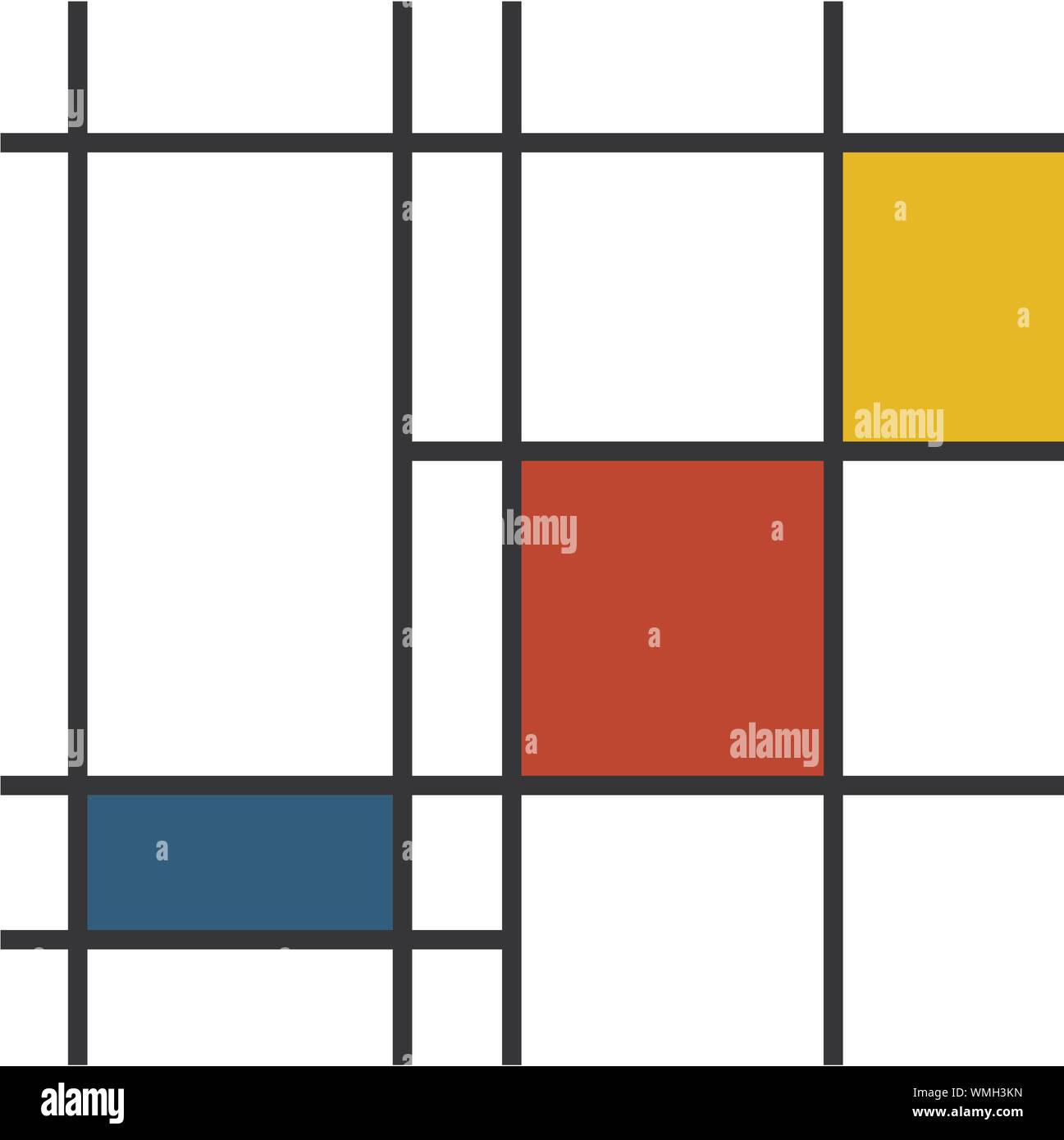 Mondrian pattern Cut Out Stock Images & Pictures - Alamy
