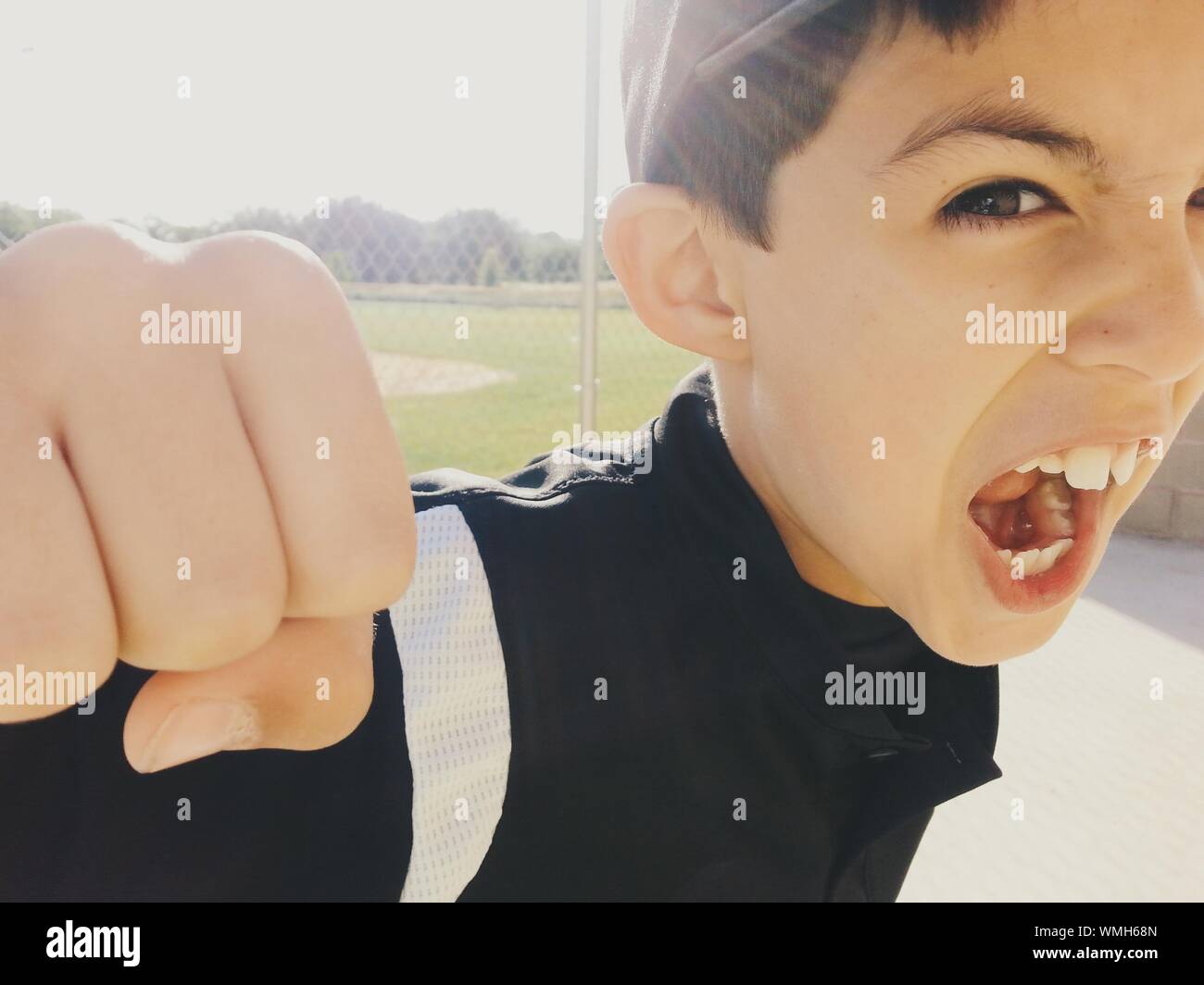 Portrait boy shouting hi-res stock photography and images - Alamy