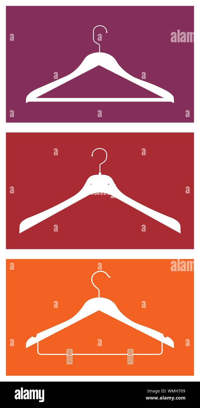 Shirt clothes hangers Stock Vector Images - Alamy