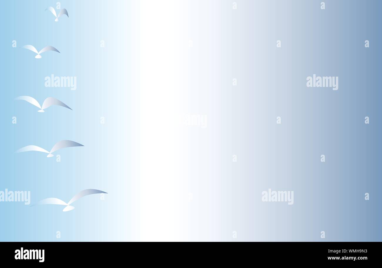 Sky with Birds Stock Vector Image & Art - Alamy