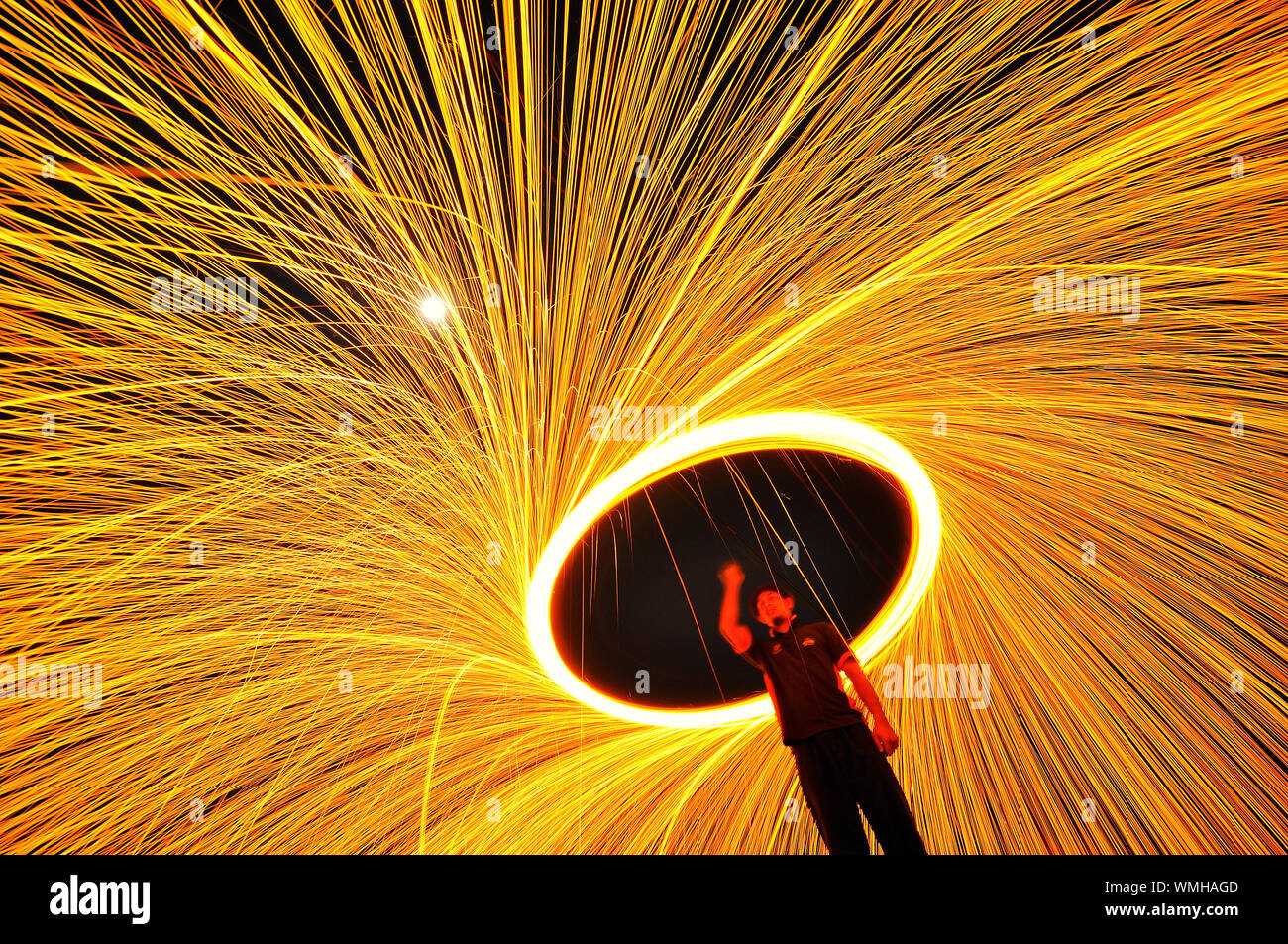 Burning man stunt hi-res stock photography and images - Alamy