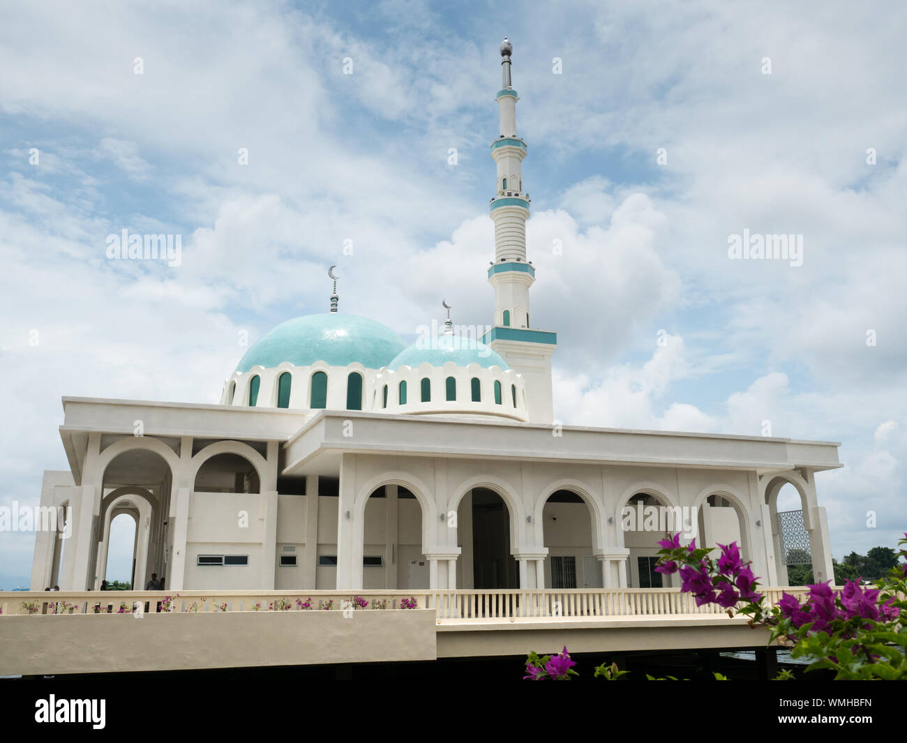 Kuching Floating Mosque (Masjid India), Sarawak, Malaysia Stock Photo ...