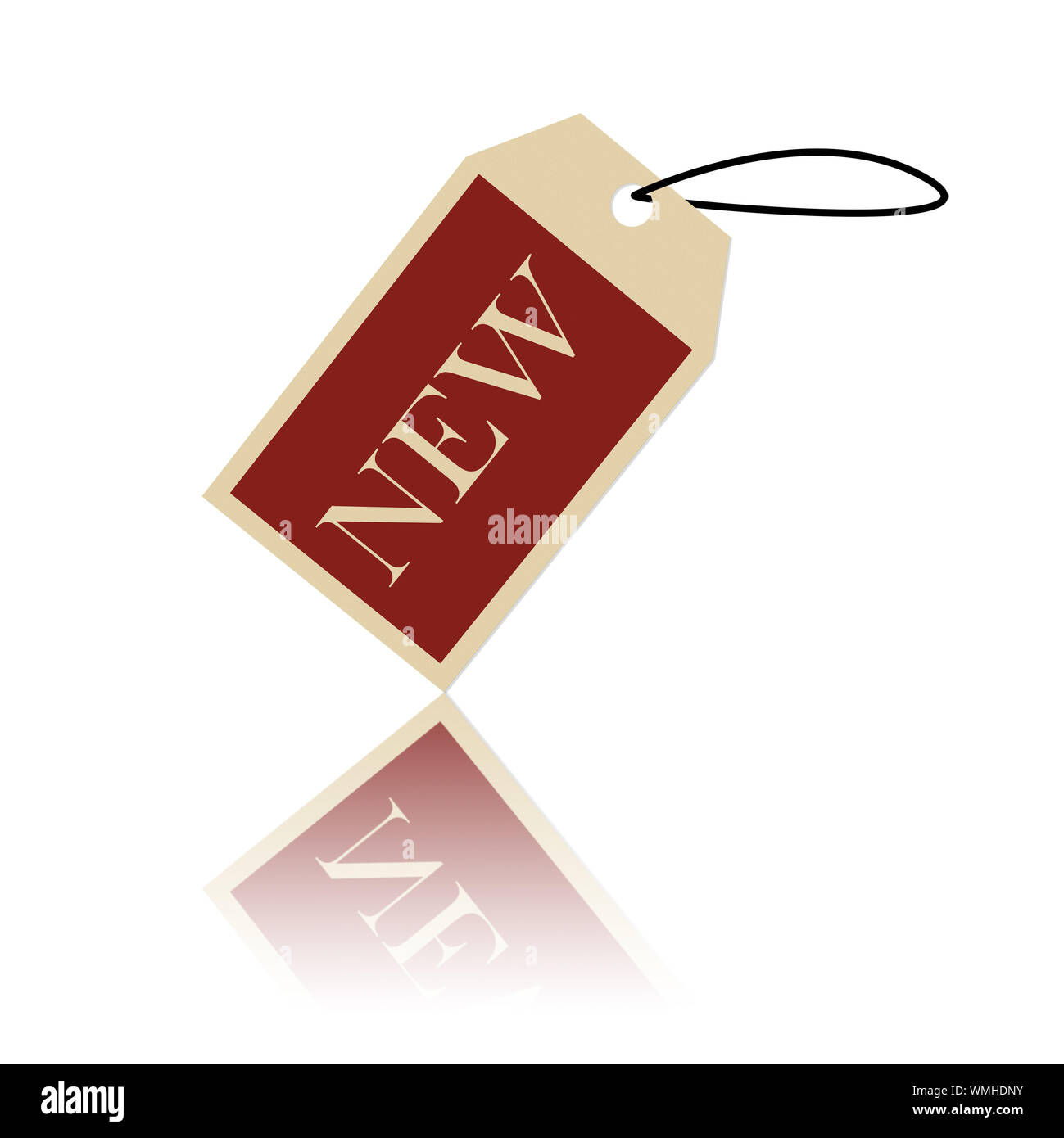 New Price Tag isolated on white background Stock Photo - Alamy