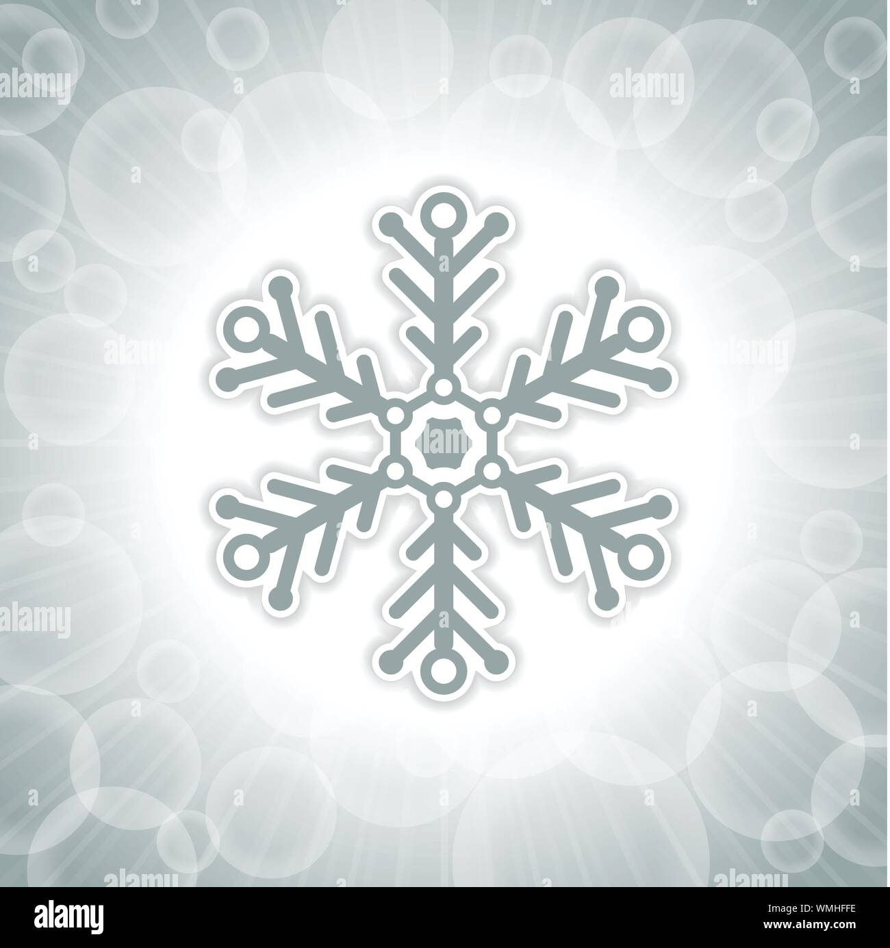 Christmas background with big snowflake Stock Vector Image & Art - Alamy