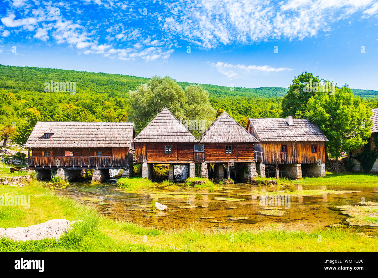 Croatia, region of Lika, Majerovo vrilo river source of Gacka ...