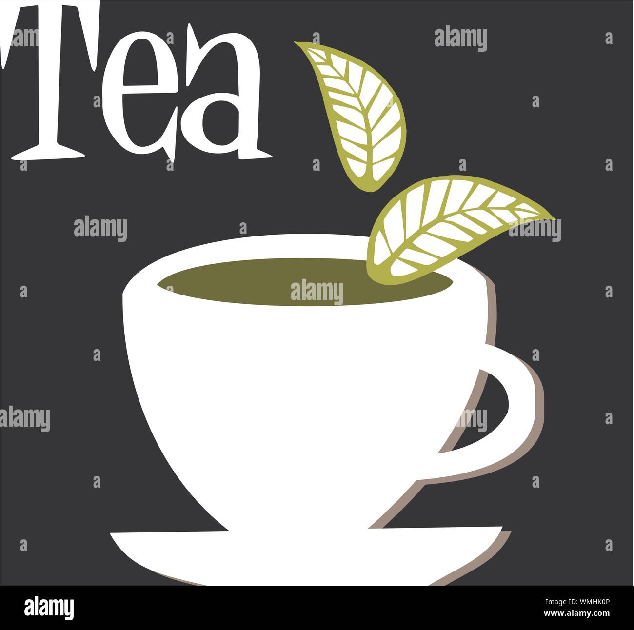 Tea label design Stock Vector Images - Alamy