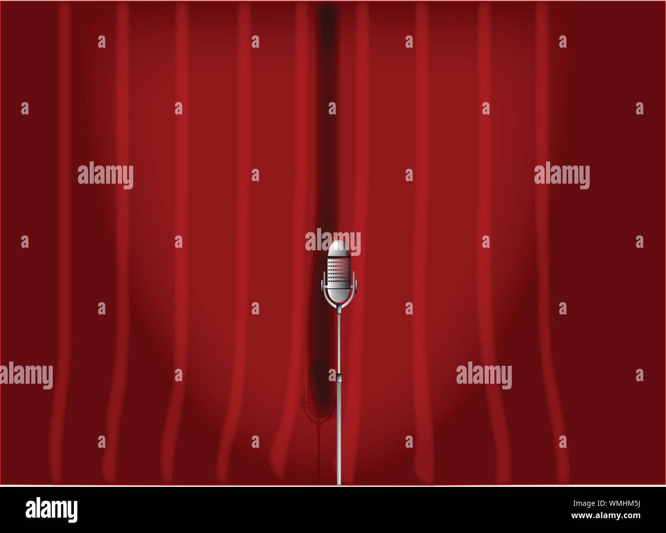 Curtain up theatre Stock Vector Images - Alamy