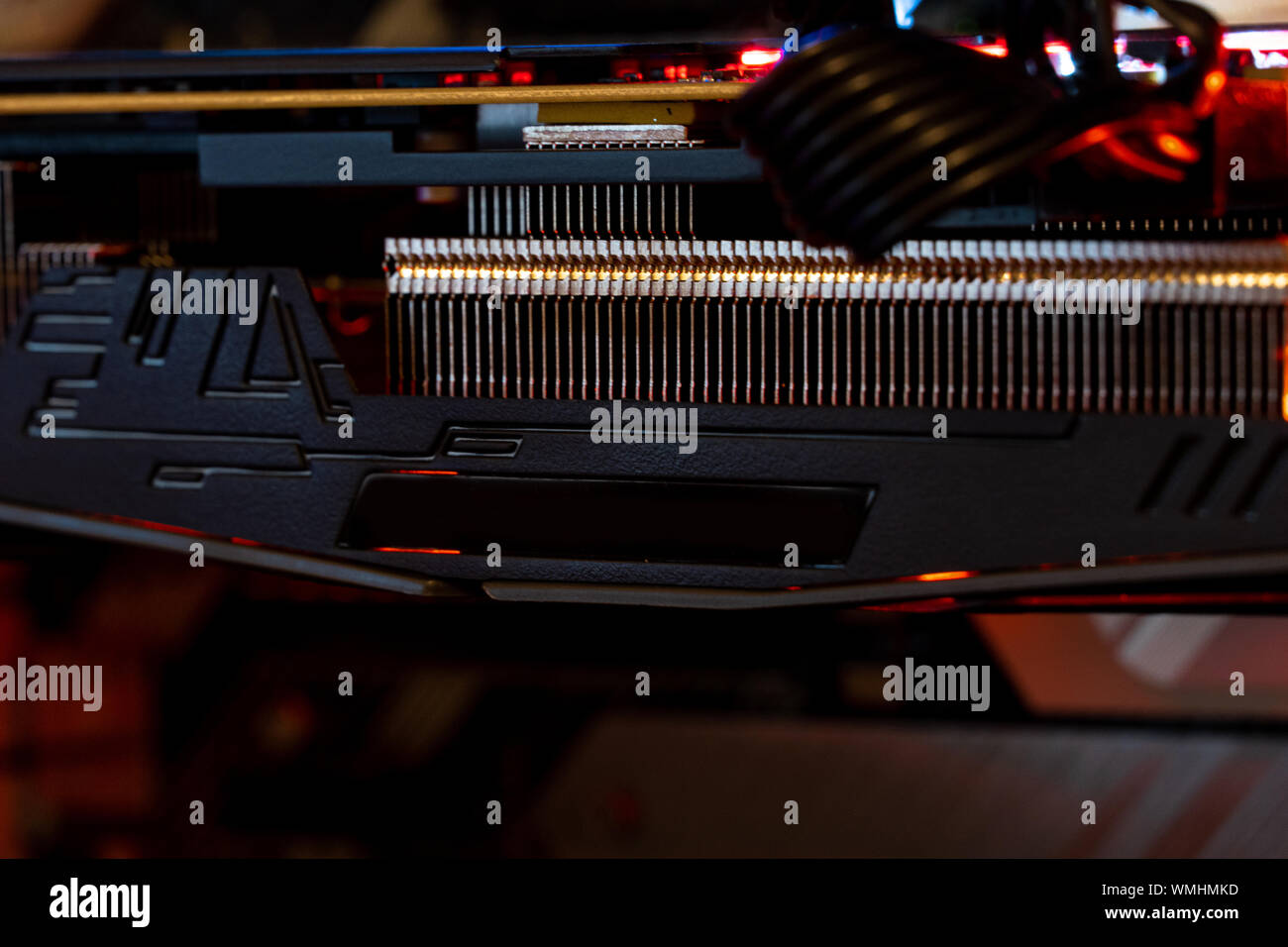 Cooler of processor with neon light. LED Light, CPU Cooler. Computer ...