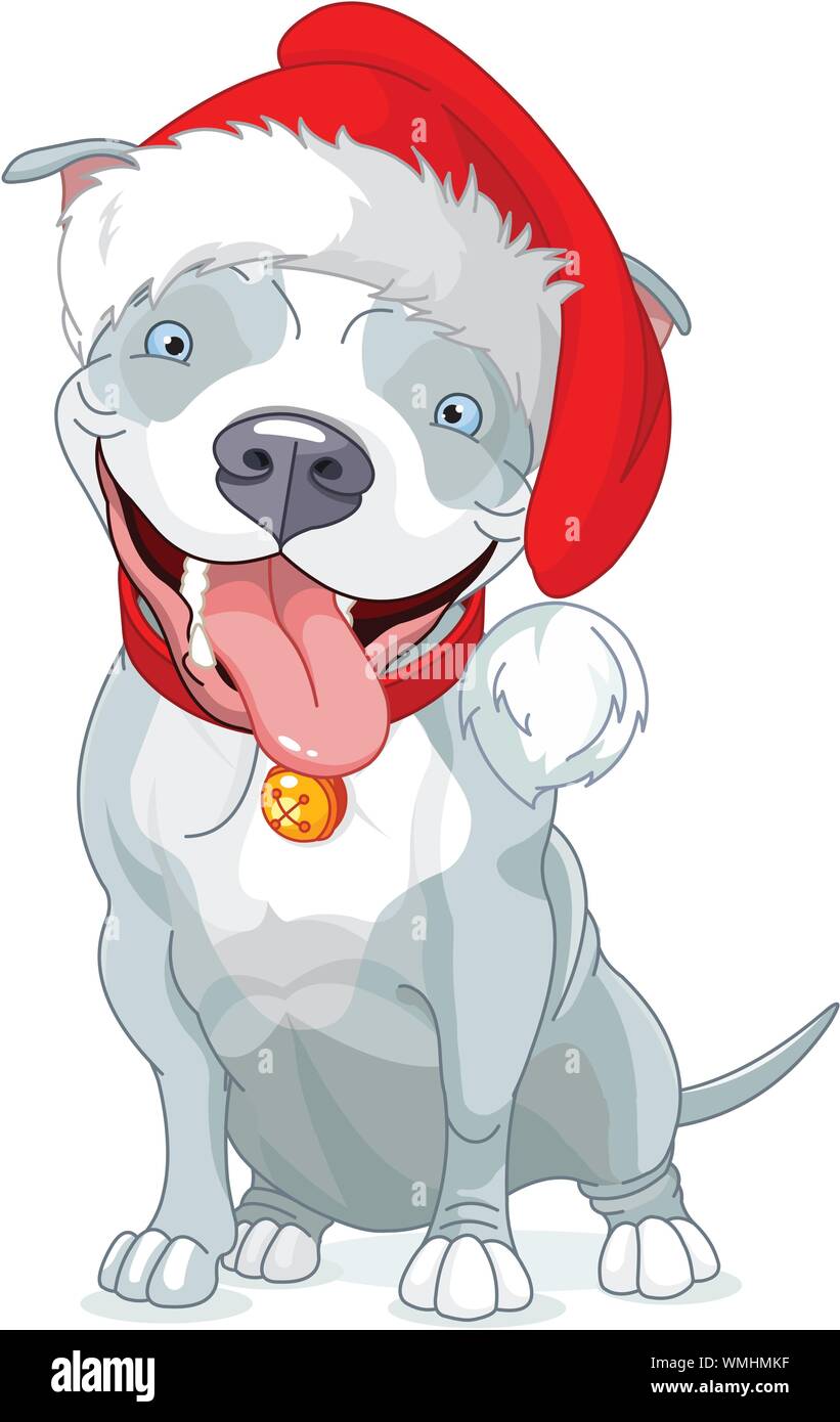 Cute dog christmas ball Stock Vector Images - Alamy