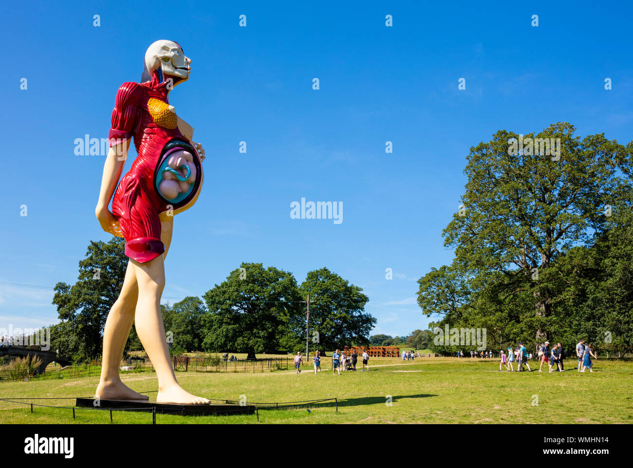 Yorkshire Sculpture Park Sculpture of the Virgin Woman by Damien Hirst ...