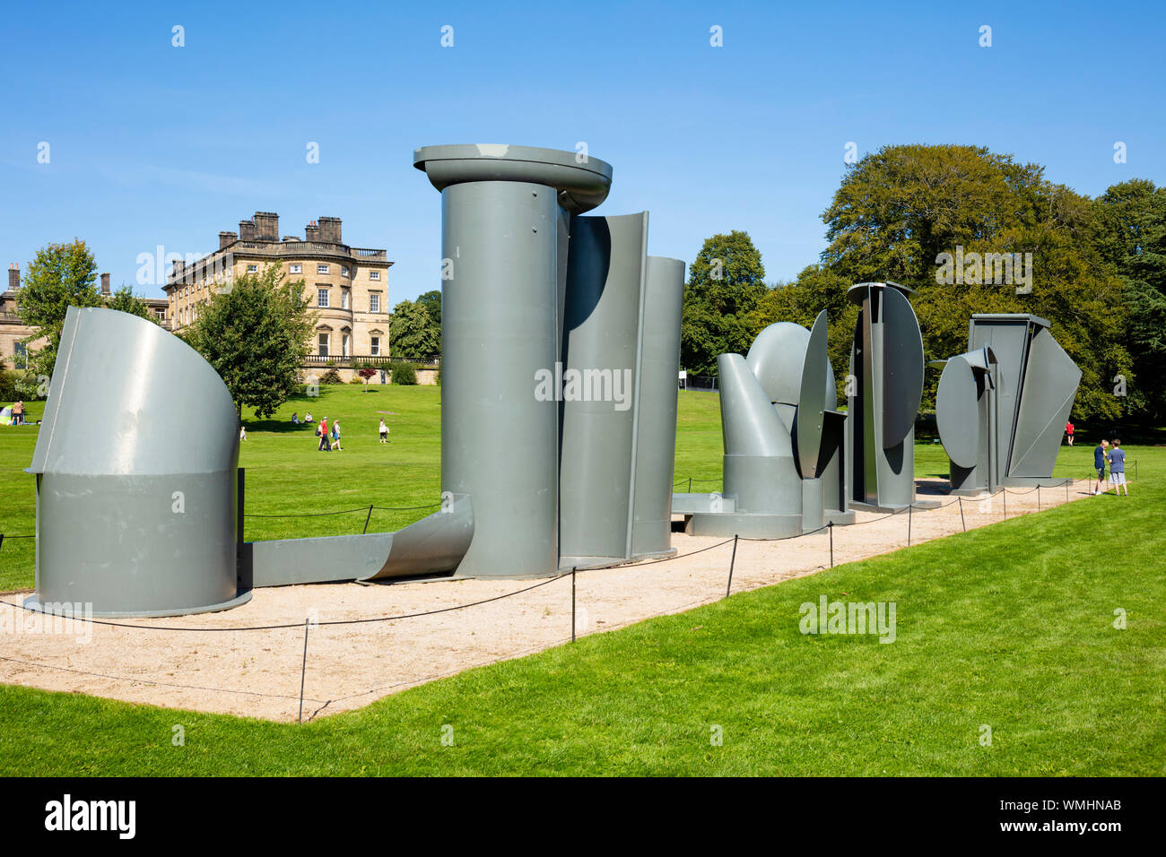 Yorkshire Sculpture Park Anthony Caro Promenade 1996 lakeside site ...