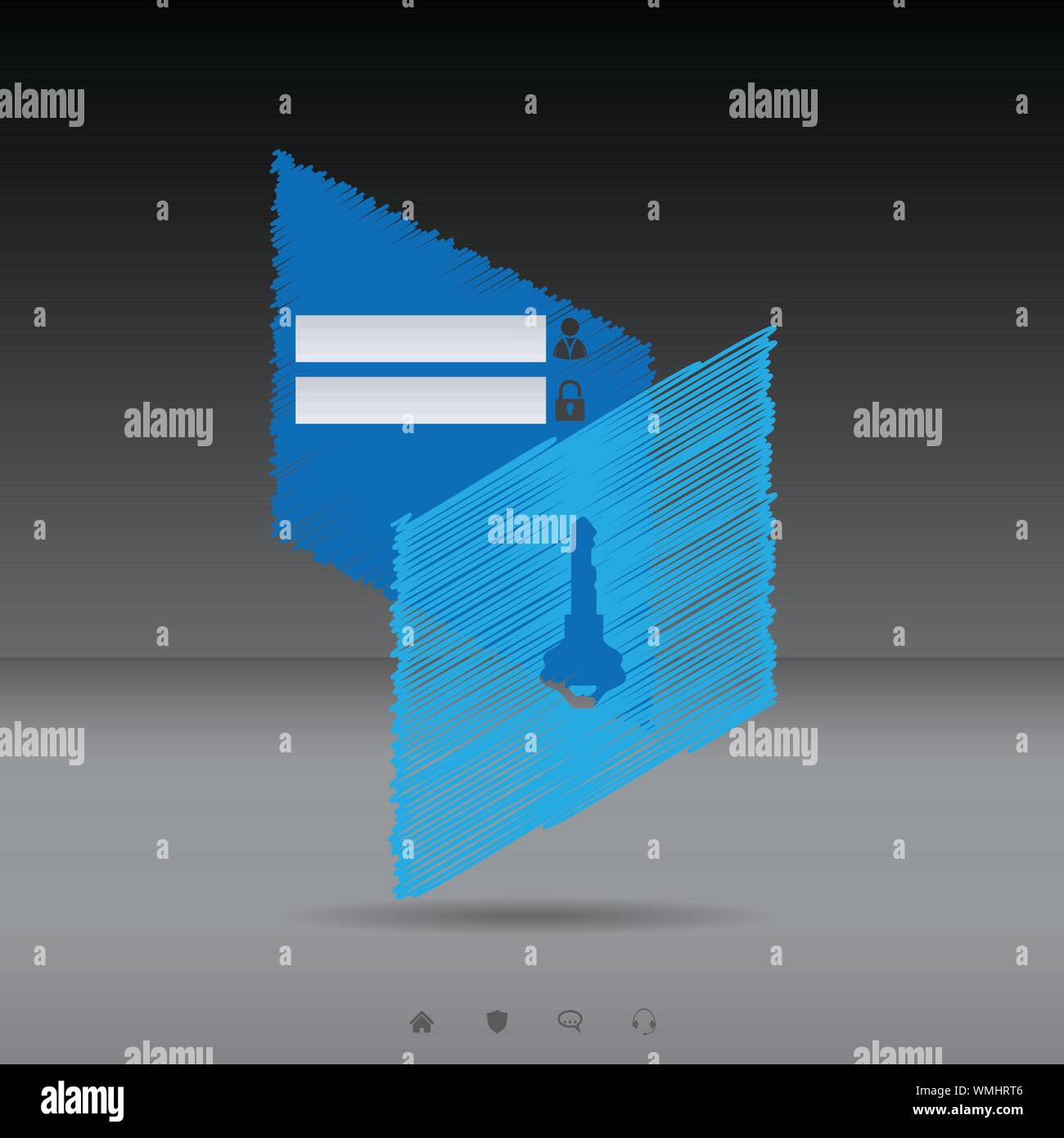 Sign in screen clean Stock Vector Images - Alamy