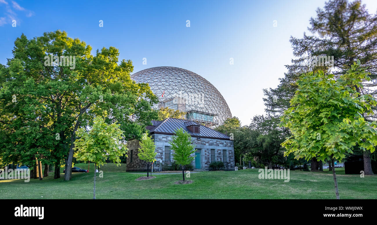 View of the Biosphere in Montreal, Canada Stock Photo - Alamy