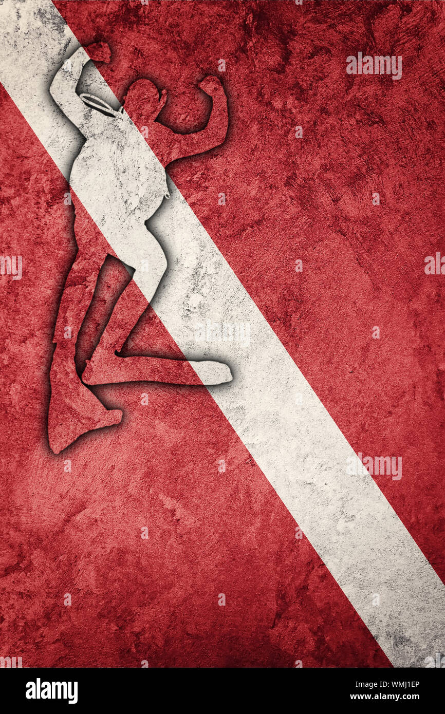 Scuba Diving Flag Wallpaper