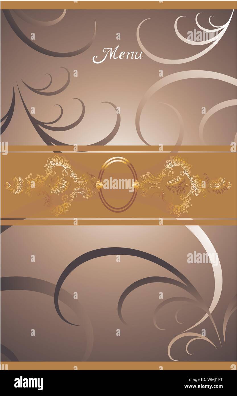 victorian menu cover design Stock Vector Image & Art - Alamy