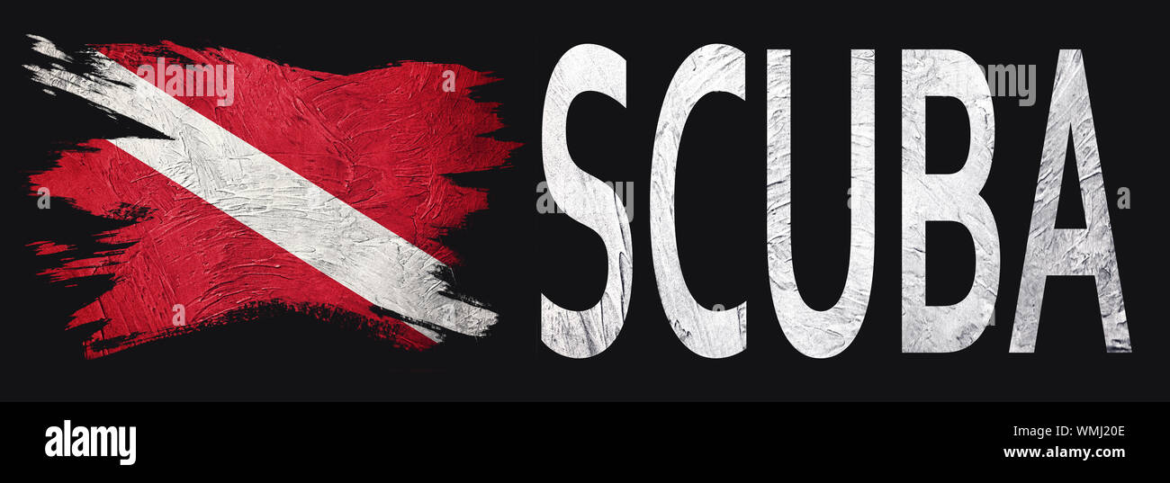 Vintage scuba flag hi-res stock photography and images - Alamy