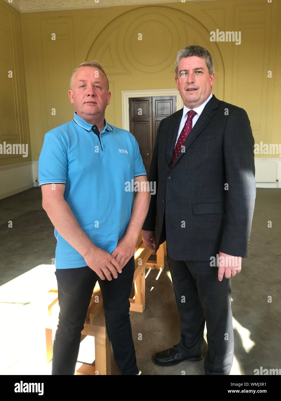 Former homeless man Brian Somers (left) and Focus Ireland CEO Pat ...