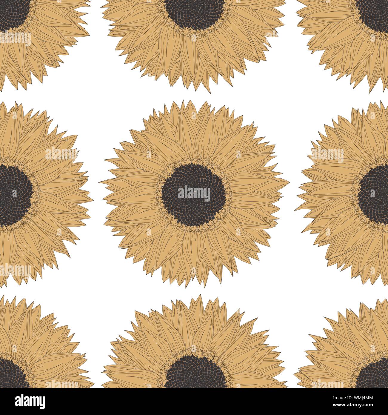 Sunflower pattern design Stock Vector Image & Art - Alamy