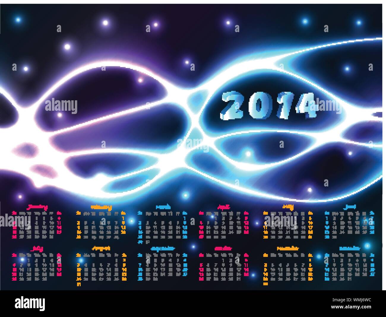 Calendar layout design hi-res stock photography and images - Alamy