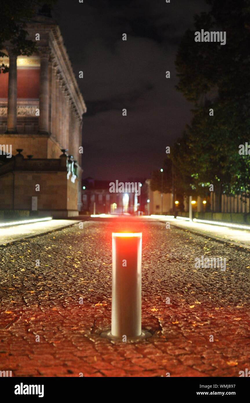 Foreground red bollard hi-res stock photography and images - Alamy