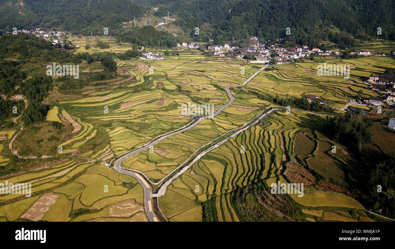 Changsha. 4th Sep, 2019. Aerial photo taken on Sept. 4, 2019 shows the ...