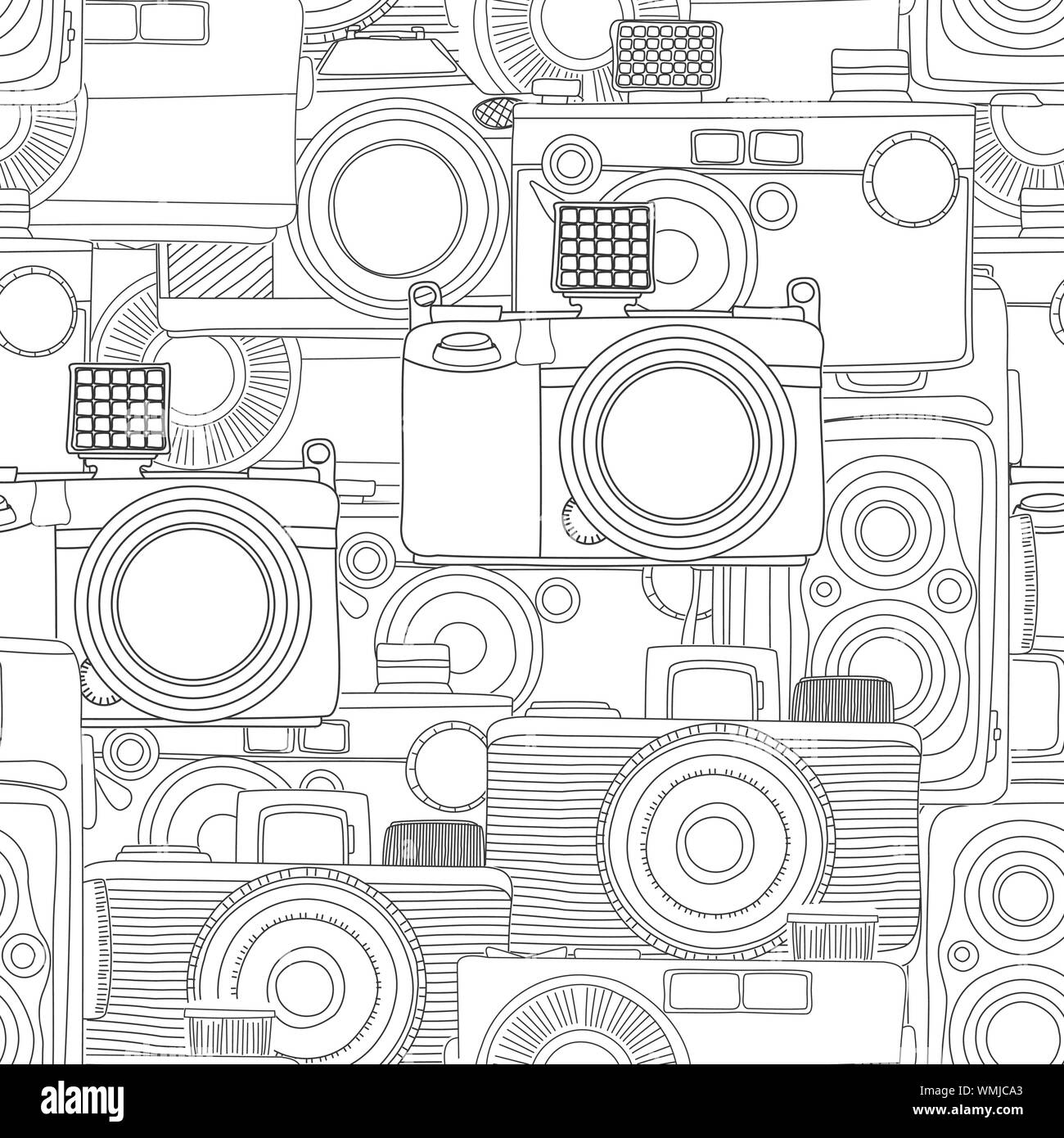 Seamless photography pattern Stock Vector Image & Art - Alamy