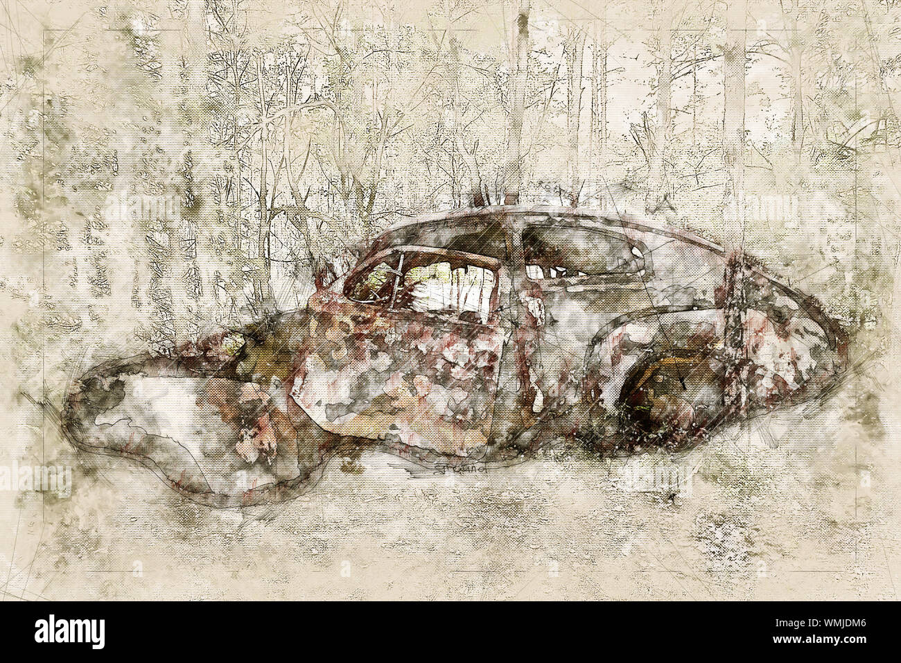 Computer in junkyard forest hi-res stock photography and images - Alamy