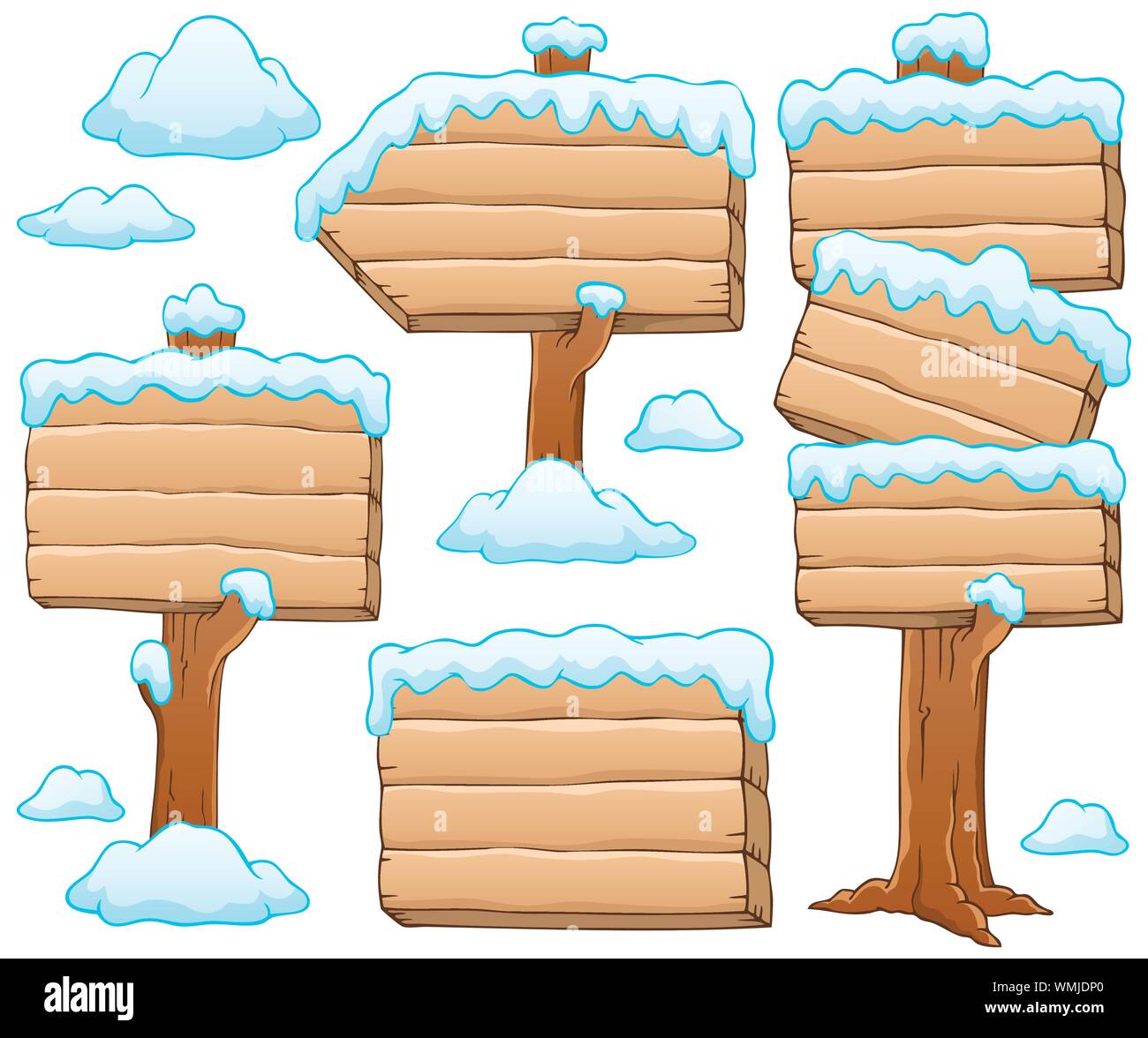 Wooden signboard theme image 5 Stock Vector Image & Art - Alamy