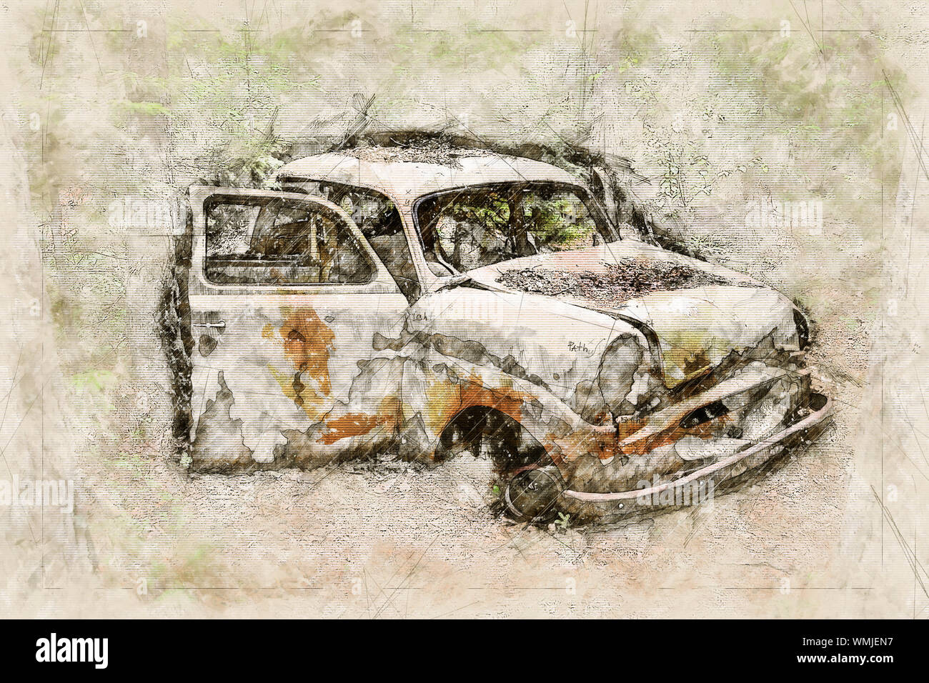 Computer in junkyard forest hi-res stock photography and images - Alamy