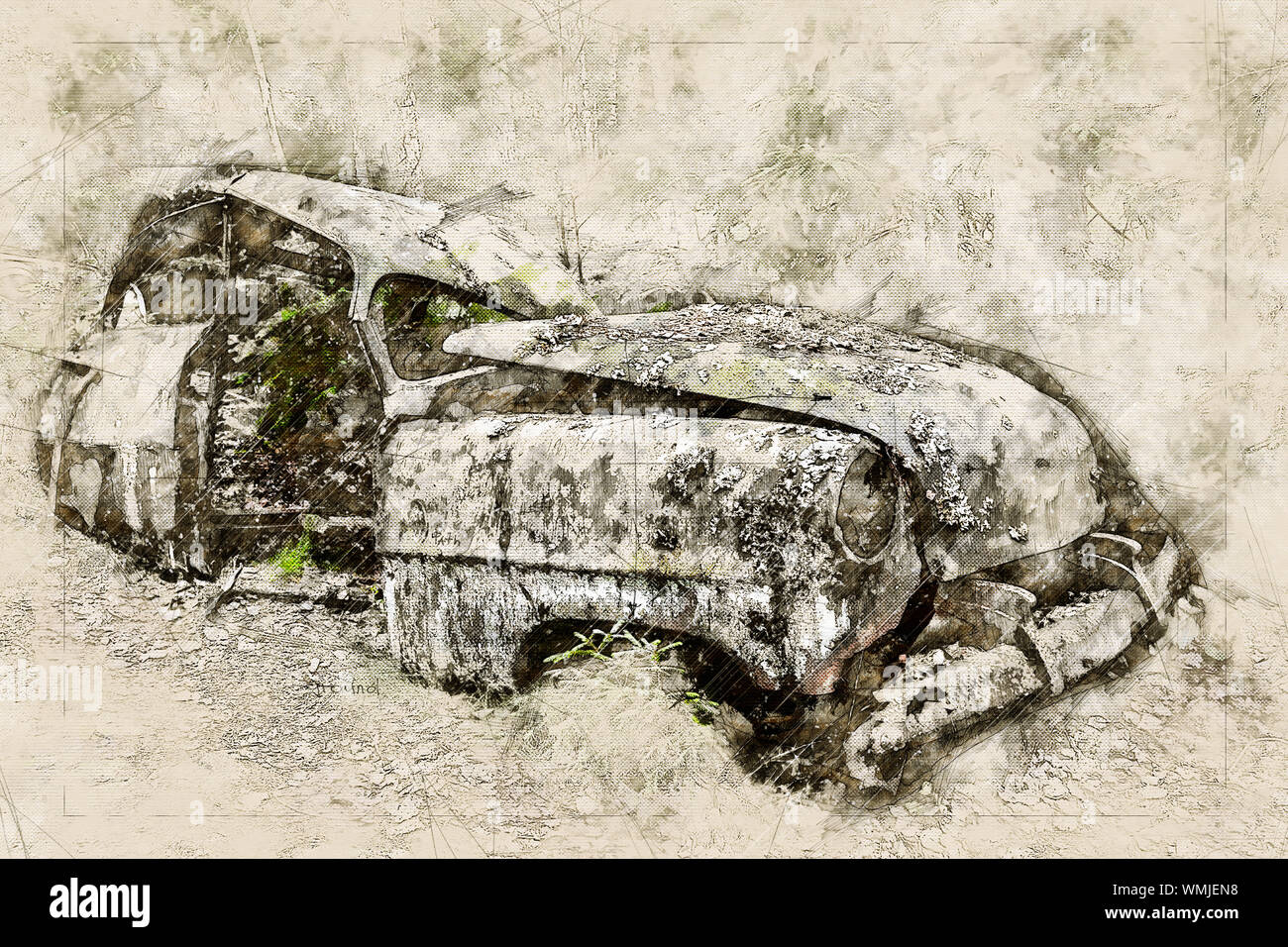 Computer in junkyard forest hi-res stock photography and images - Alamy