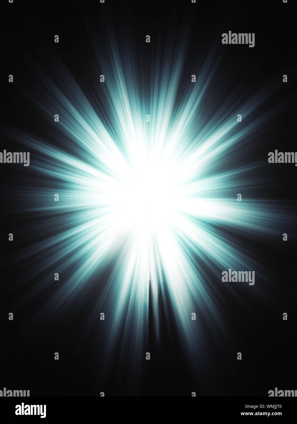 Bright blue light burst, explosion on dark background Stock Photo - Alamy